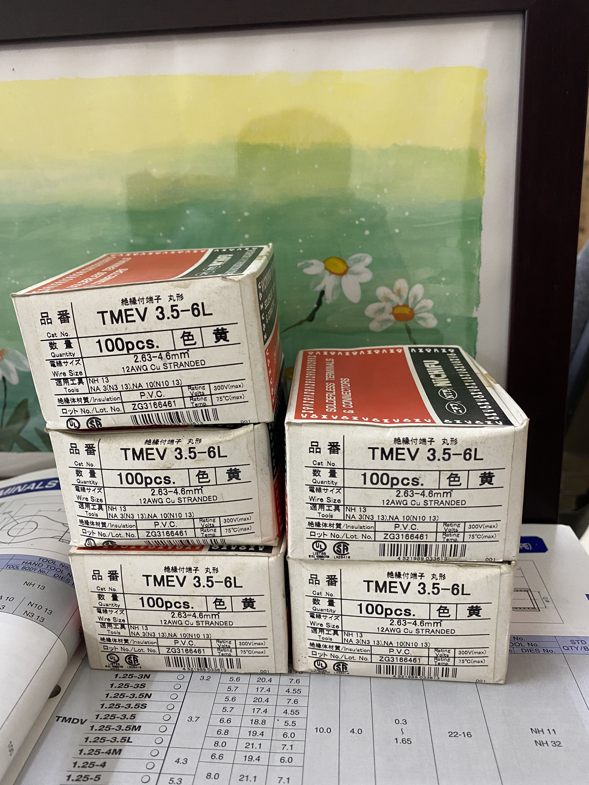 Nichifu-Đầu cos bọc nhựa cách điện TMEV 3.5-6L