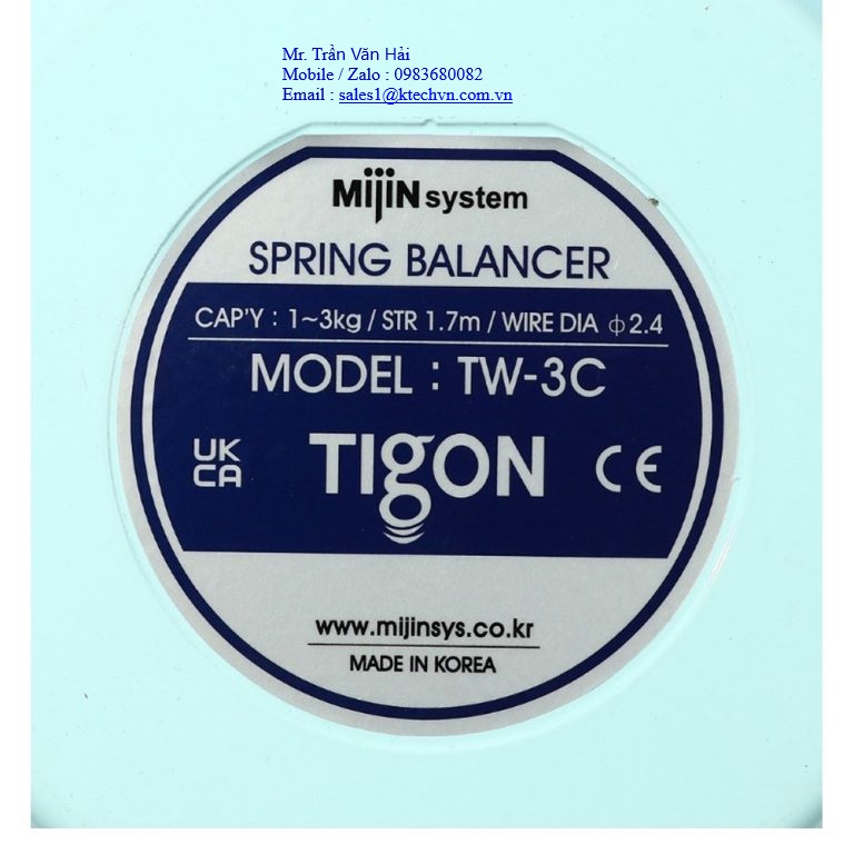 TIGON Pa lăng cân bằng TW3C / Spring Balancer TW-3C
