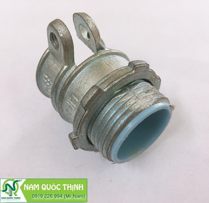 Phụ kiện đầu nối ống ruột gà thép dạng kẹp loại nhôm