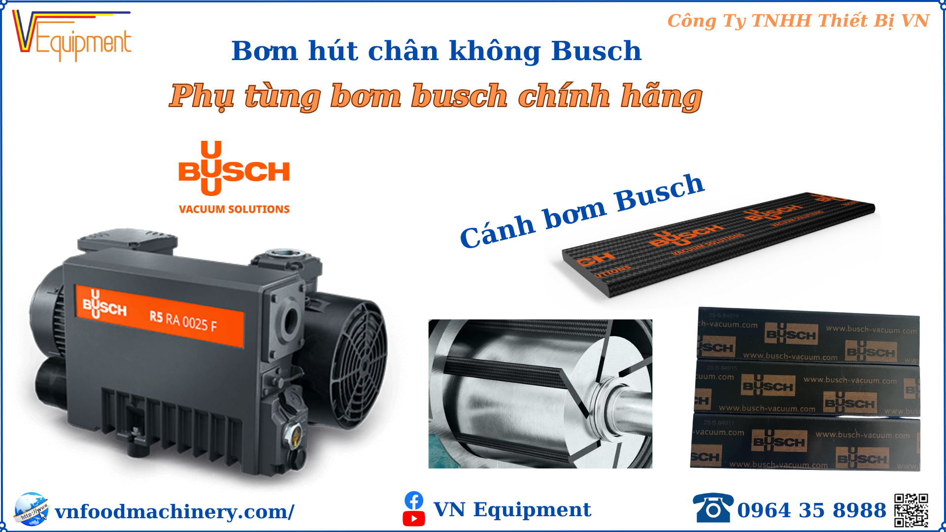 Bộ cánh bơm Busch R5 RA 0100F
