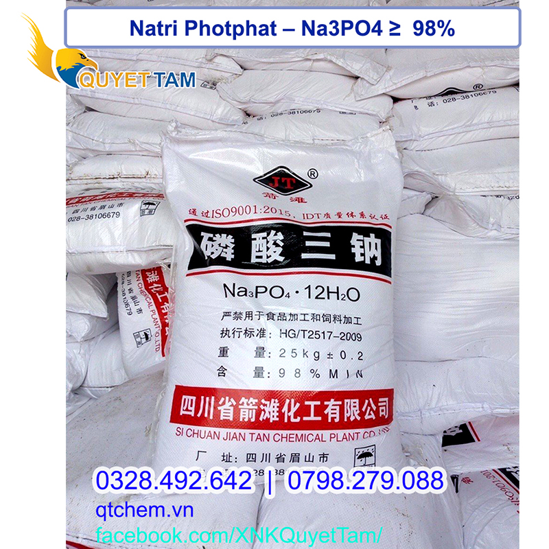 Natri photphat - Na3PO4, 25kg/bao, Trung Quốc