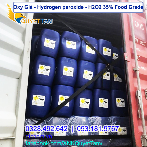 Oxy Già thực phẩm - Hydrogen peroxide Food Grade – H2O2 35% Hàn Quốc