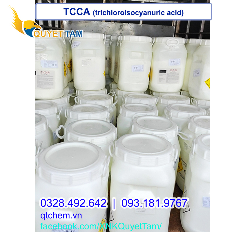 TCCA 90 (trichloroisocyanuric acid) 25kg/thùng